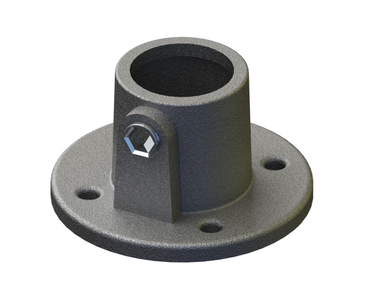 Tube clamp base or wall plate (K124) | K124