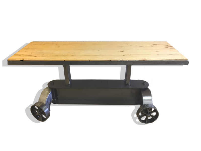 Industrial Carriage Table