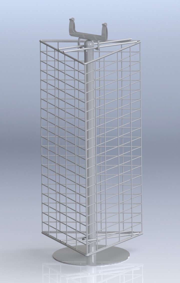 3 Sided Rotating Counter Mesh Stand (K152)